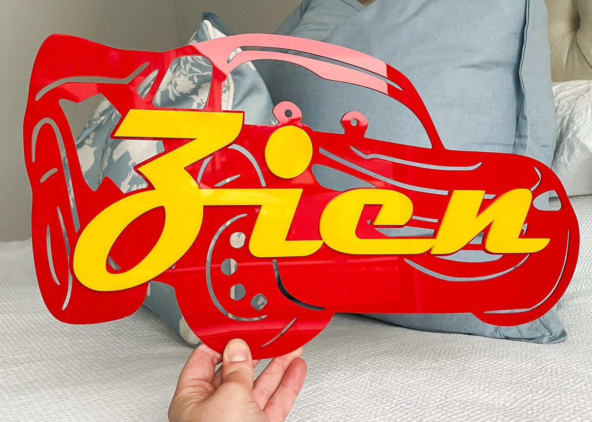 Cars Themed Name Plaque – Naya & Co